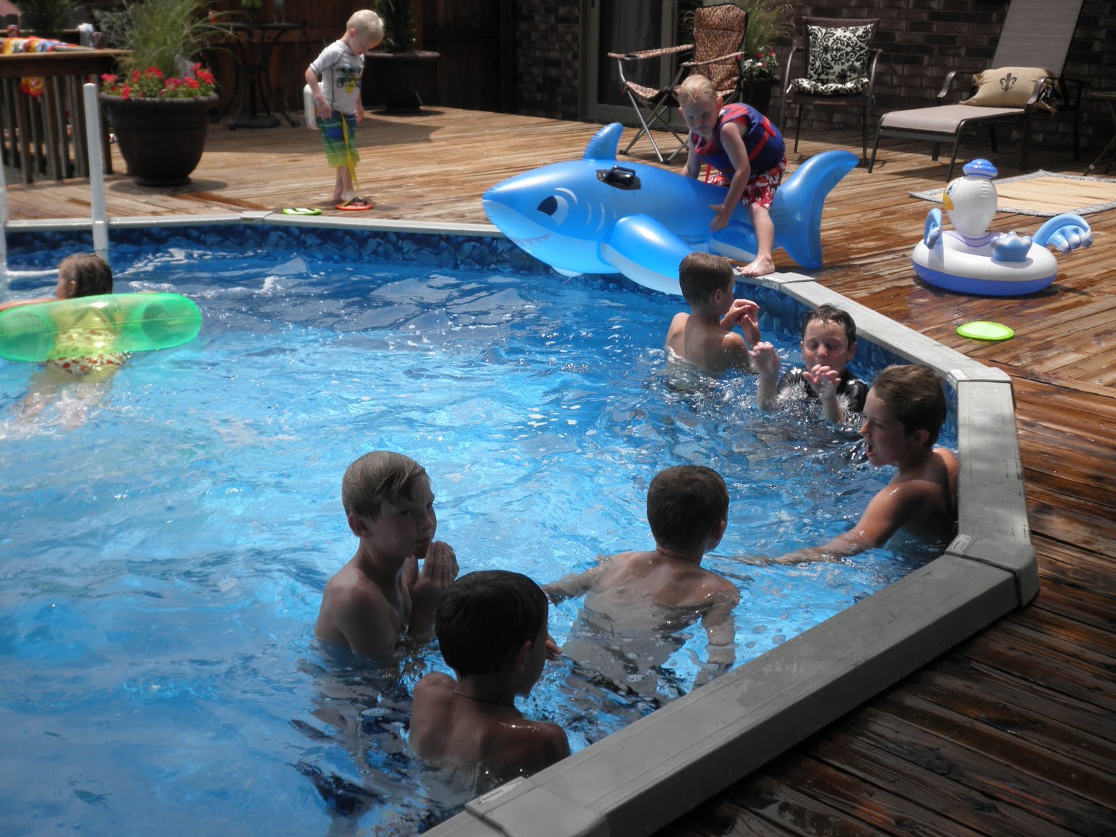 Mom 2 Three Pool Party