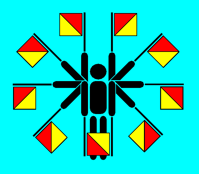 Daniela S Class Learning New Skilss Semaphore Flags