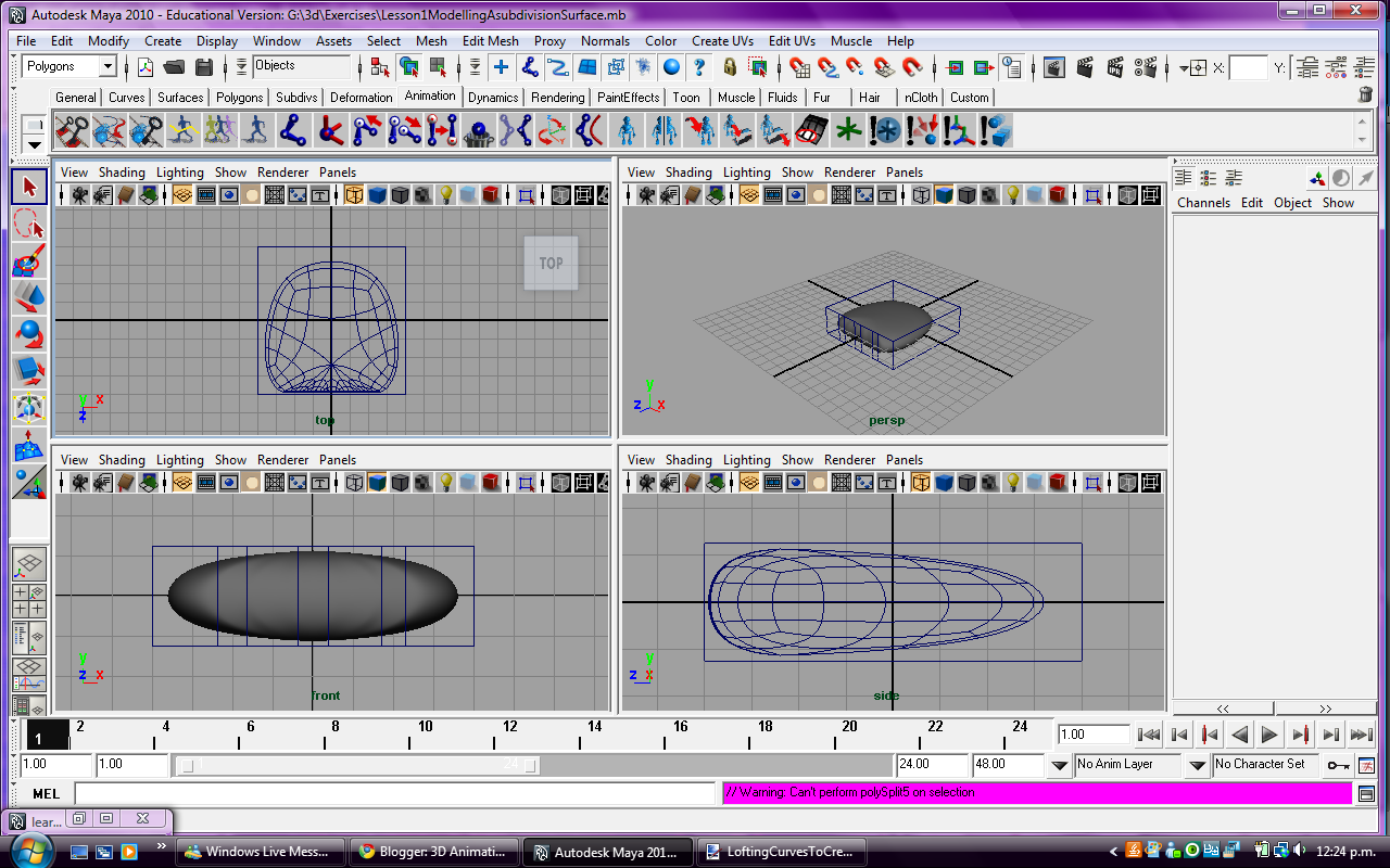 3d Animation Subdivision Surfaces