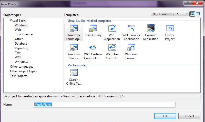 Membuat Musik Player Dengan Visual Basic 2008 Visual Basic 2008