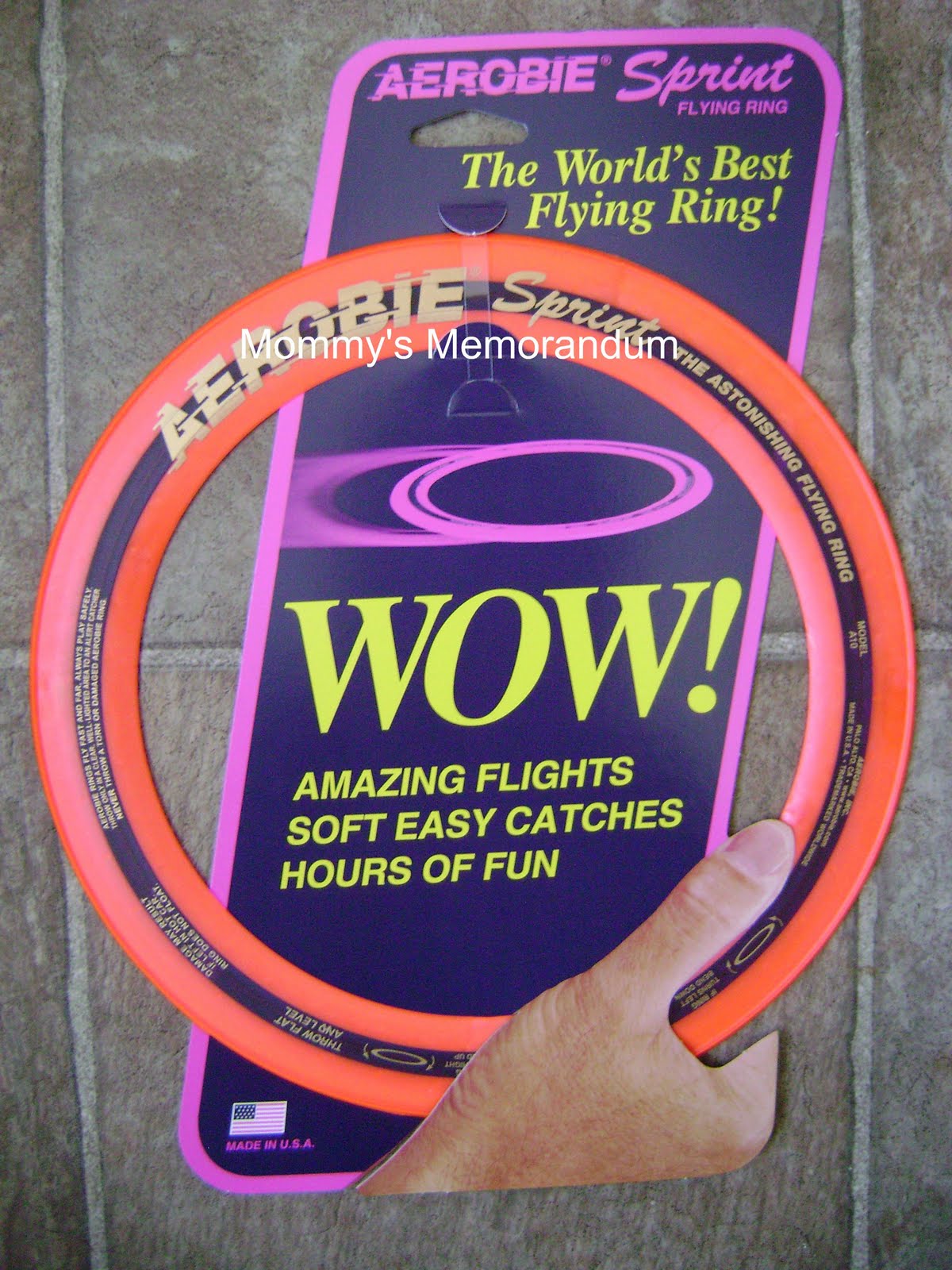 Get Active with the Aerobie Sprint Flying Ring Mommy's Memorandum