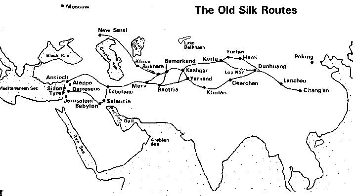 Silk Road Journey 2010 Map Of The Silk Route