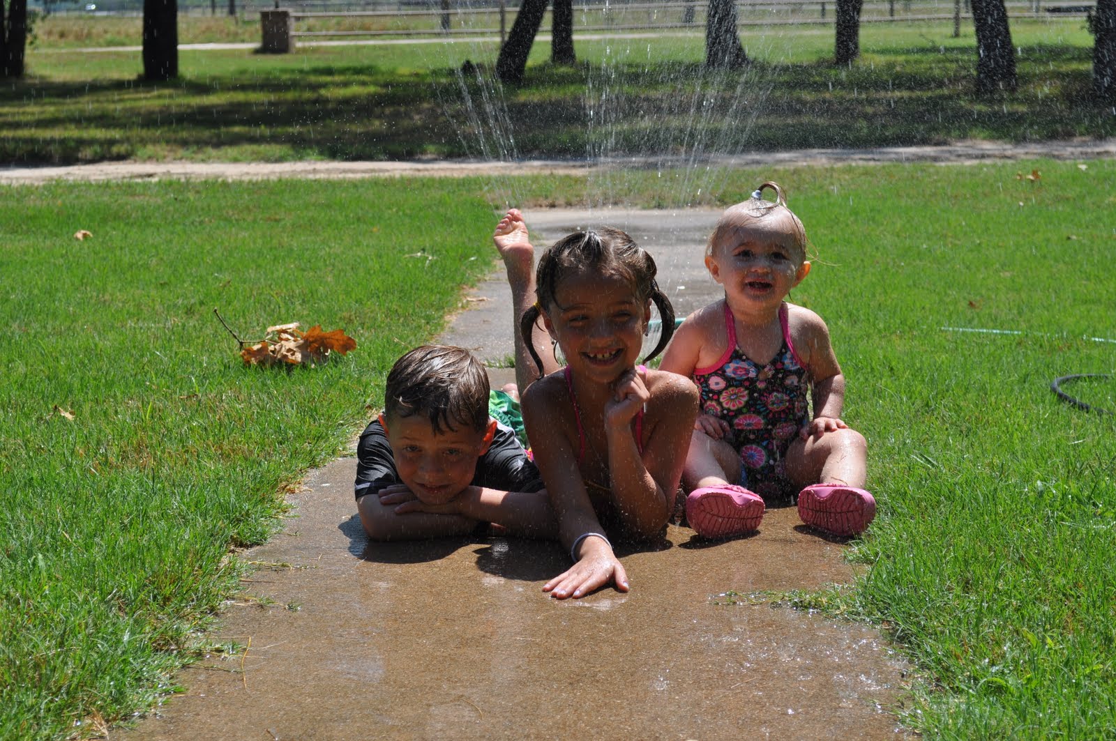 The Mangum Family Sprinkler Fun