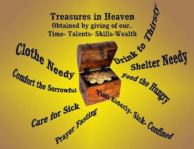 Reflective Thoughts Store Up Treasures In Heaven