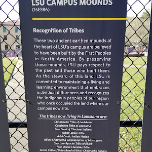 Read the Plaque - LSU Campus Mounds - Recognition of Tribes