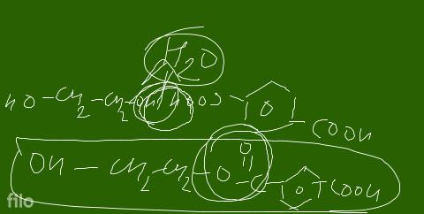 b. Condensation polymerization :Consider the formation of terylene, a po..