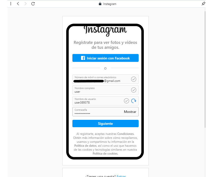 Cómo registrarte en Instagram Cómo registrarte en Instagram