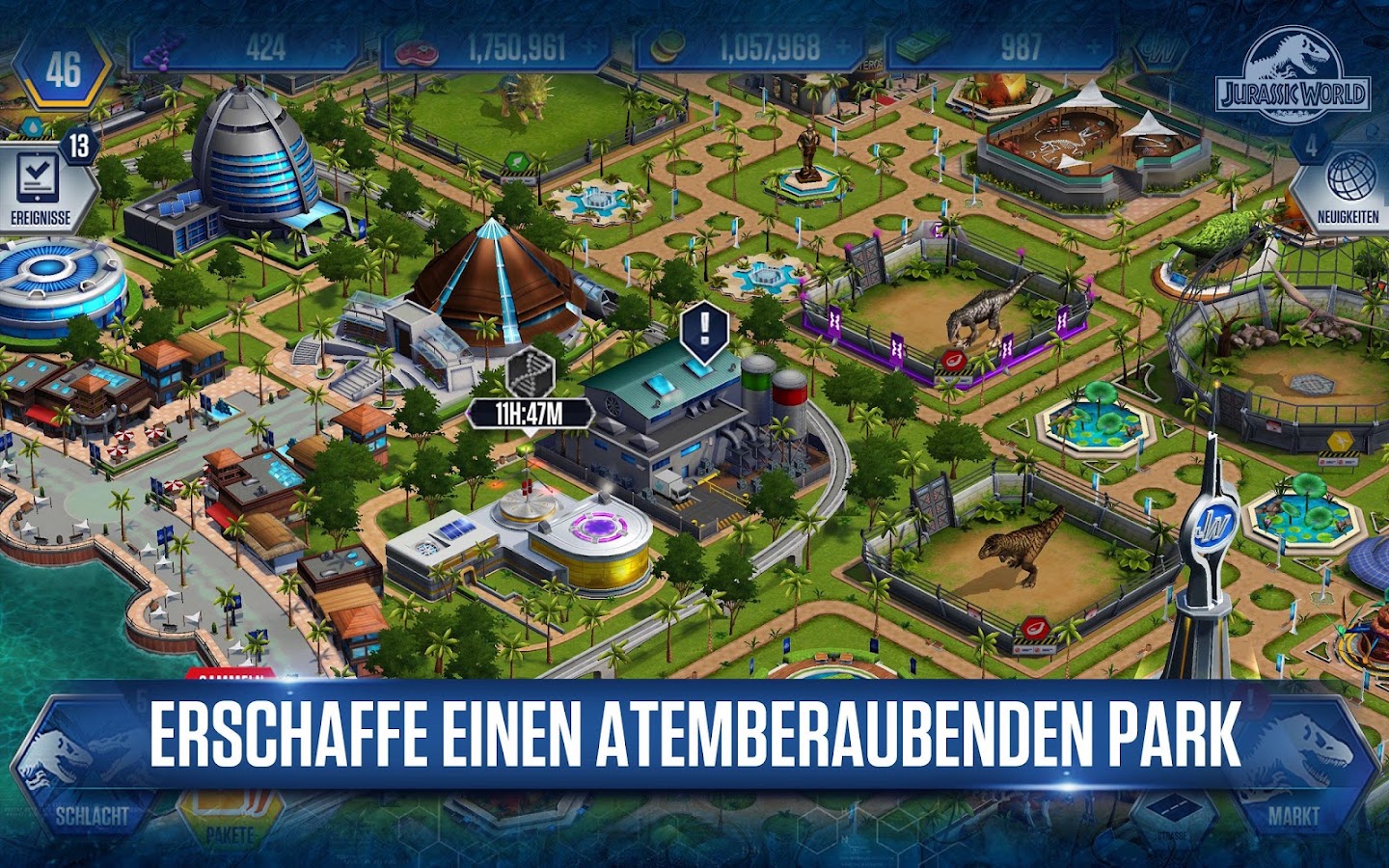 Jurassic World Das Spiel Freemium Spiel Zum Kinofilm