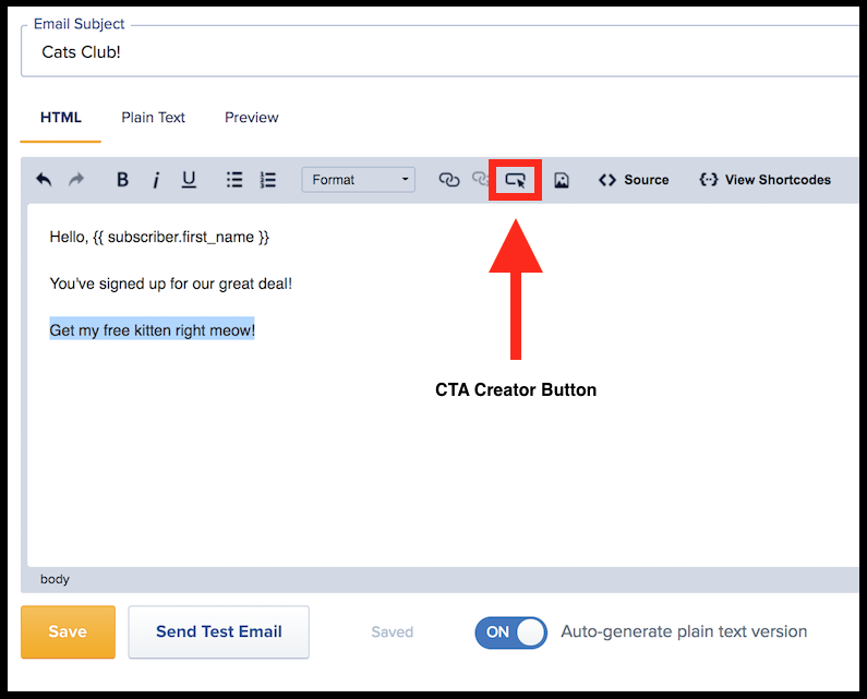 How to Add a CTA Button to Emails and More in Drip
