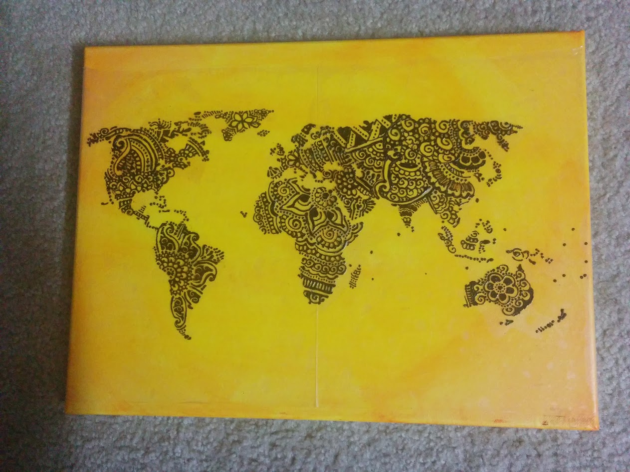DIY Henna World Map – Maria Kart