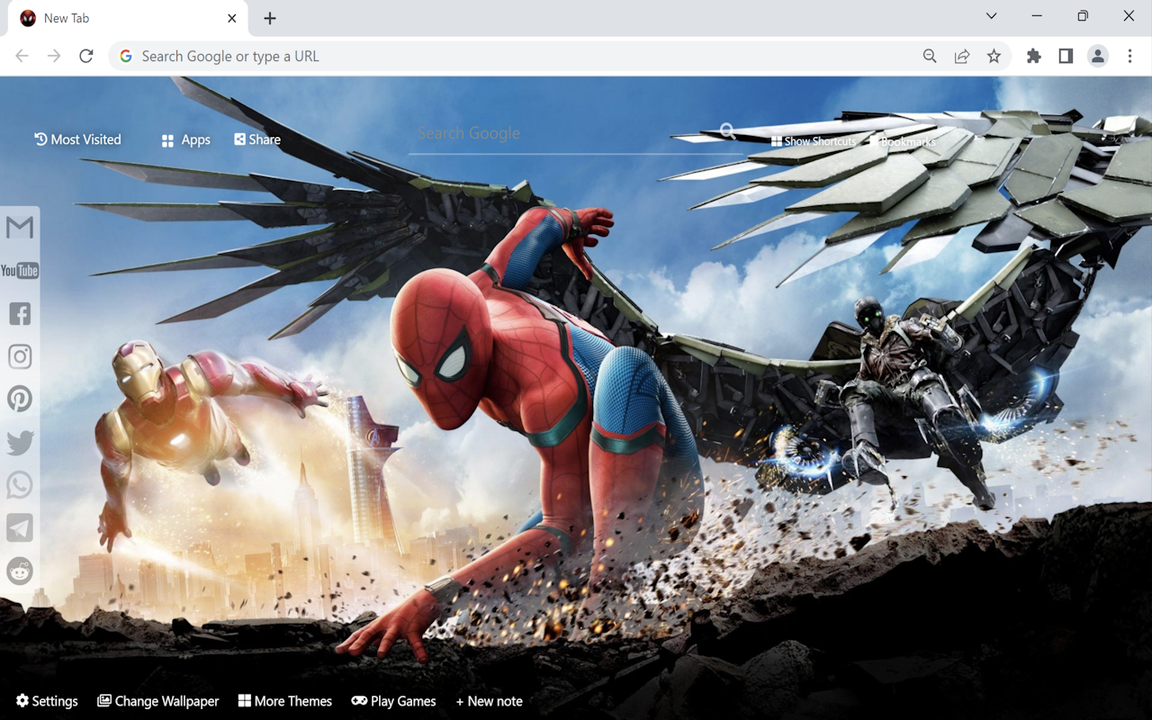 Spider Man Homecoming Wallpaper Chrome Web Store