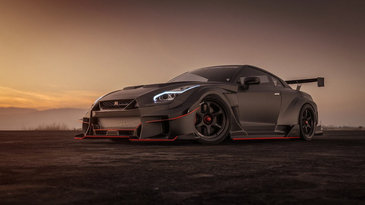 Custom Nissan Gtr 2K Wallpaper