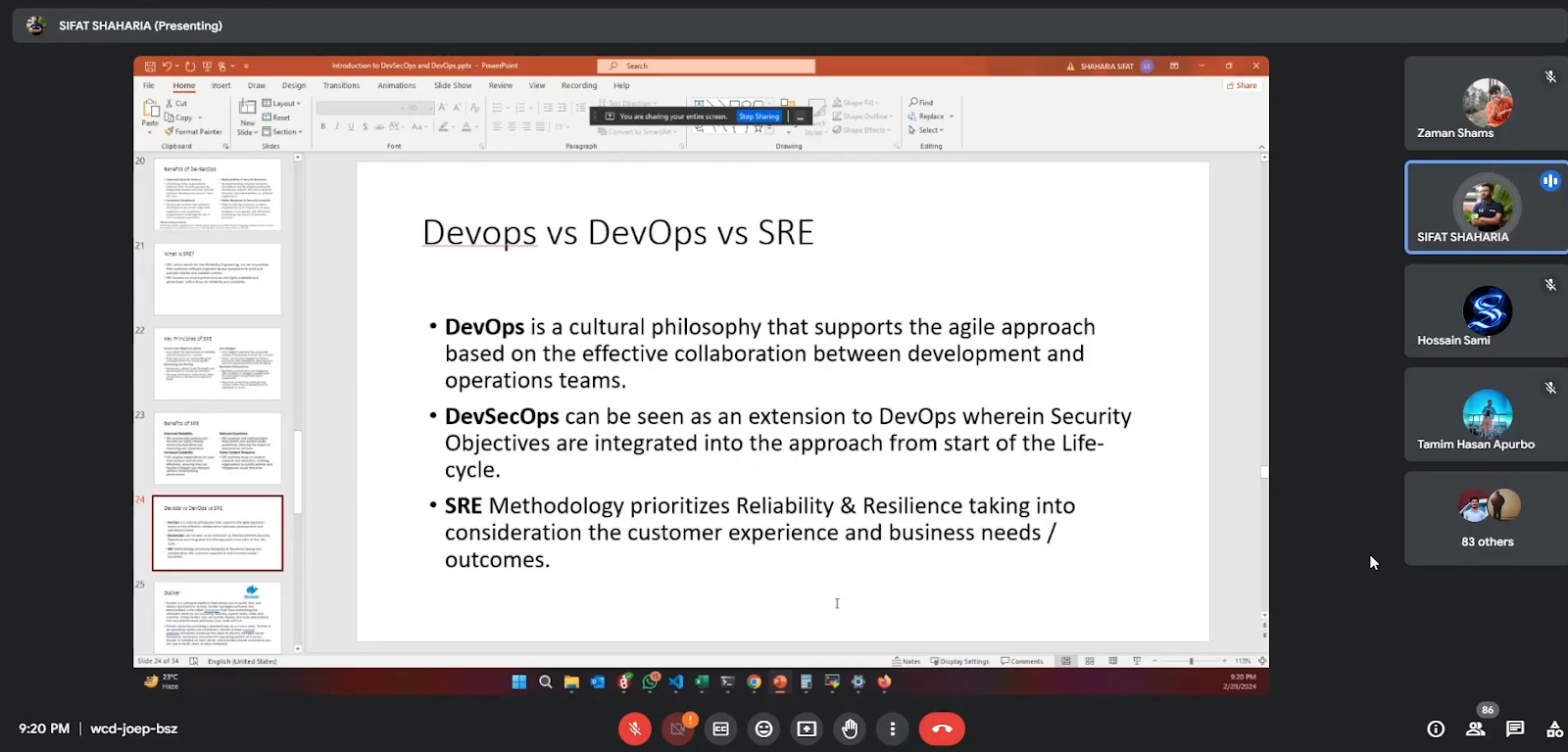 Workshop on Introduction to DevOps, SRE, and DevSecOps - AIUB Computer Club Workshop on Introduction to DevOps, SRE, and DevSecOps - AIUB Computer Club