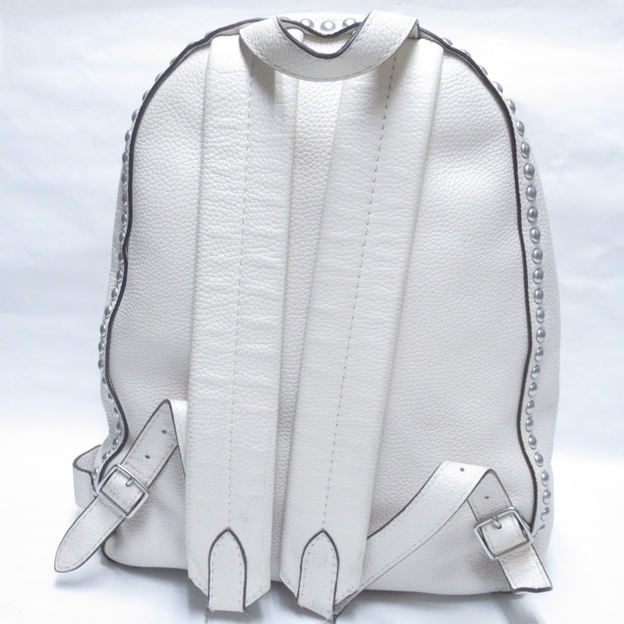 Coach White Leather Backpack