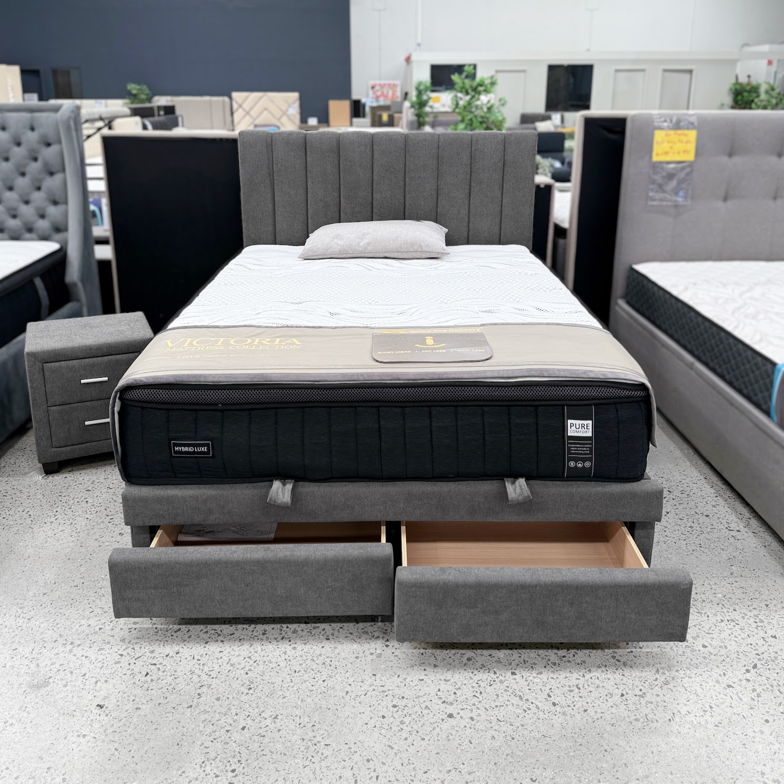 Da Vinci Double Storage Bed Frame