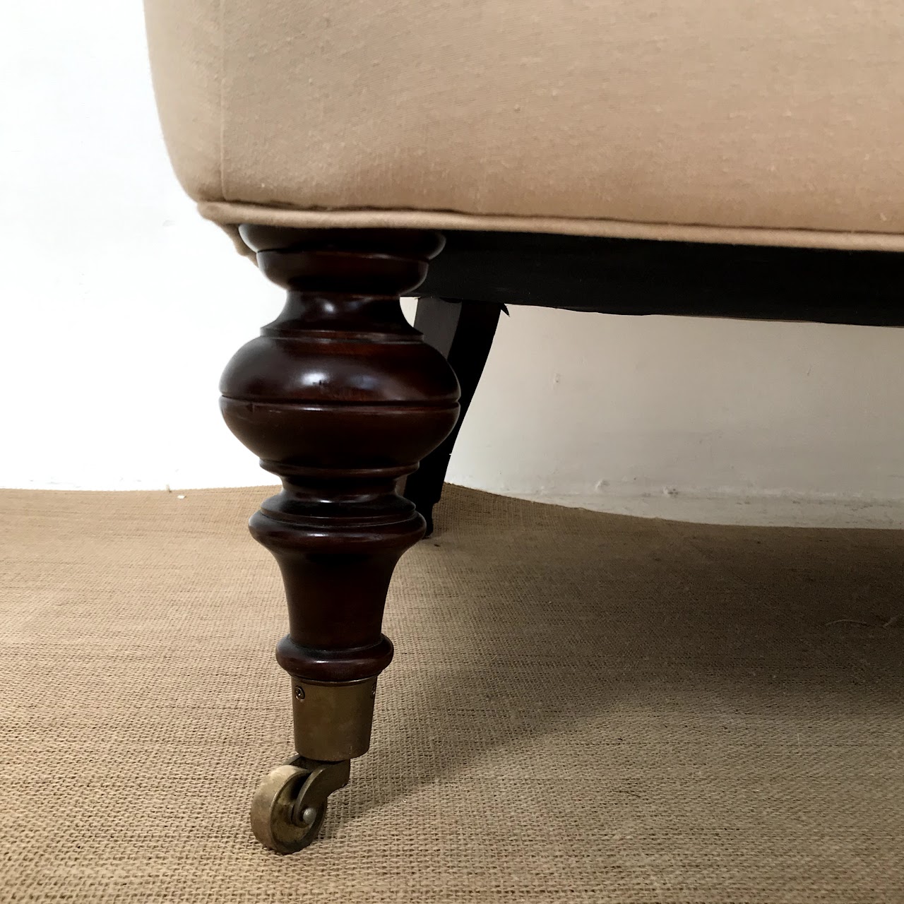 Classic English Roll-Arm Loveseat