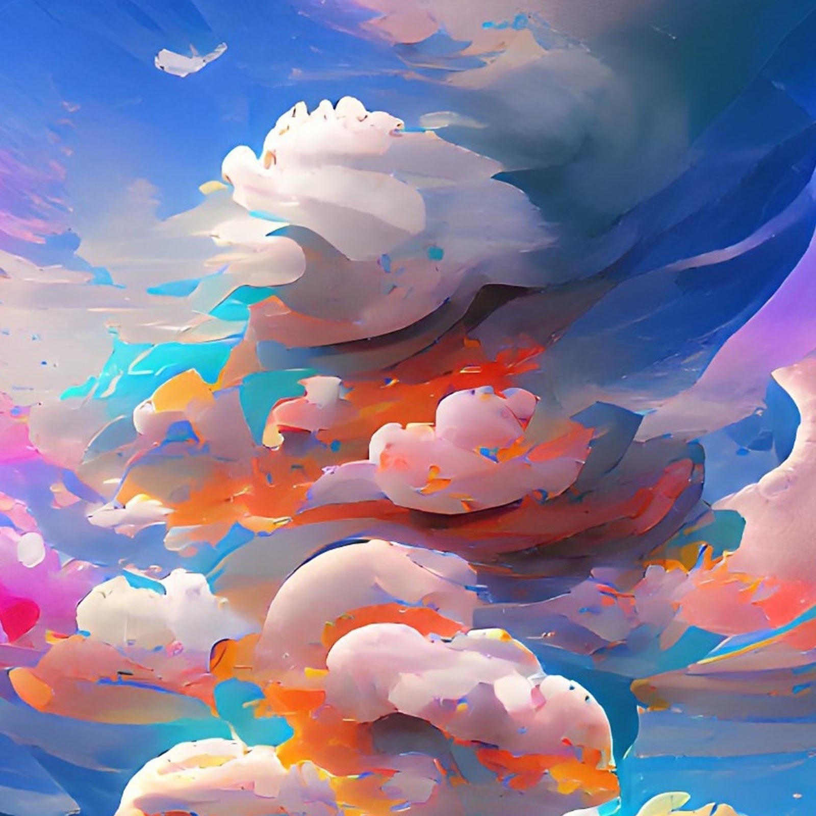 Painting, Illustration, Art, Water, Cloud 2K iPhone Wallpaper
