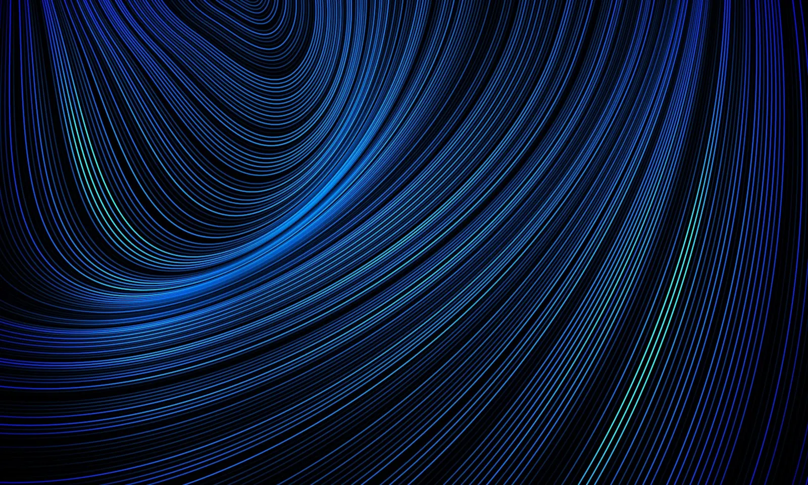 Abstract, Cgi, Waves, Dark, Blue 4K Desktop Wallpaper