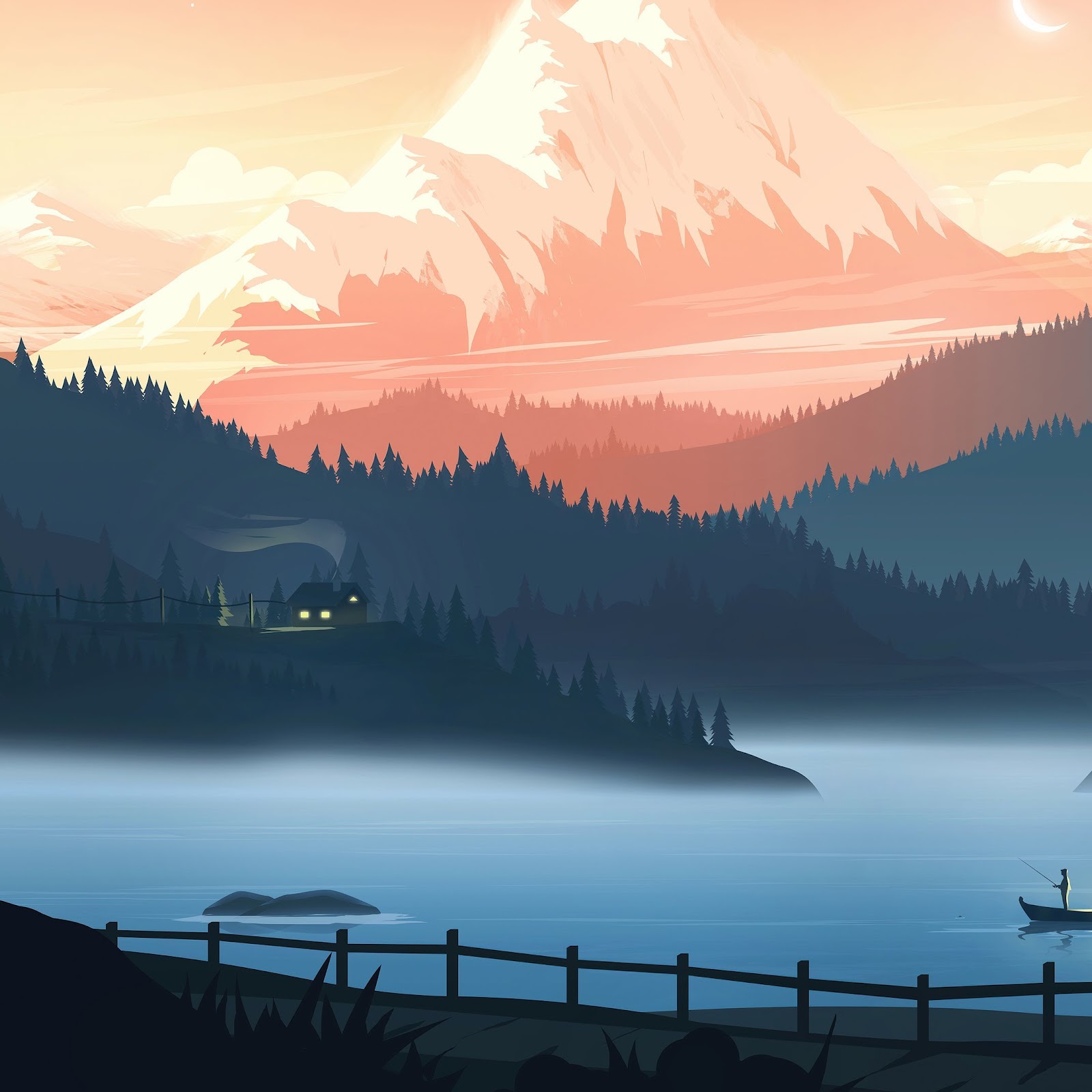 Minimal Life Landscape 4K Phone Wallpaper