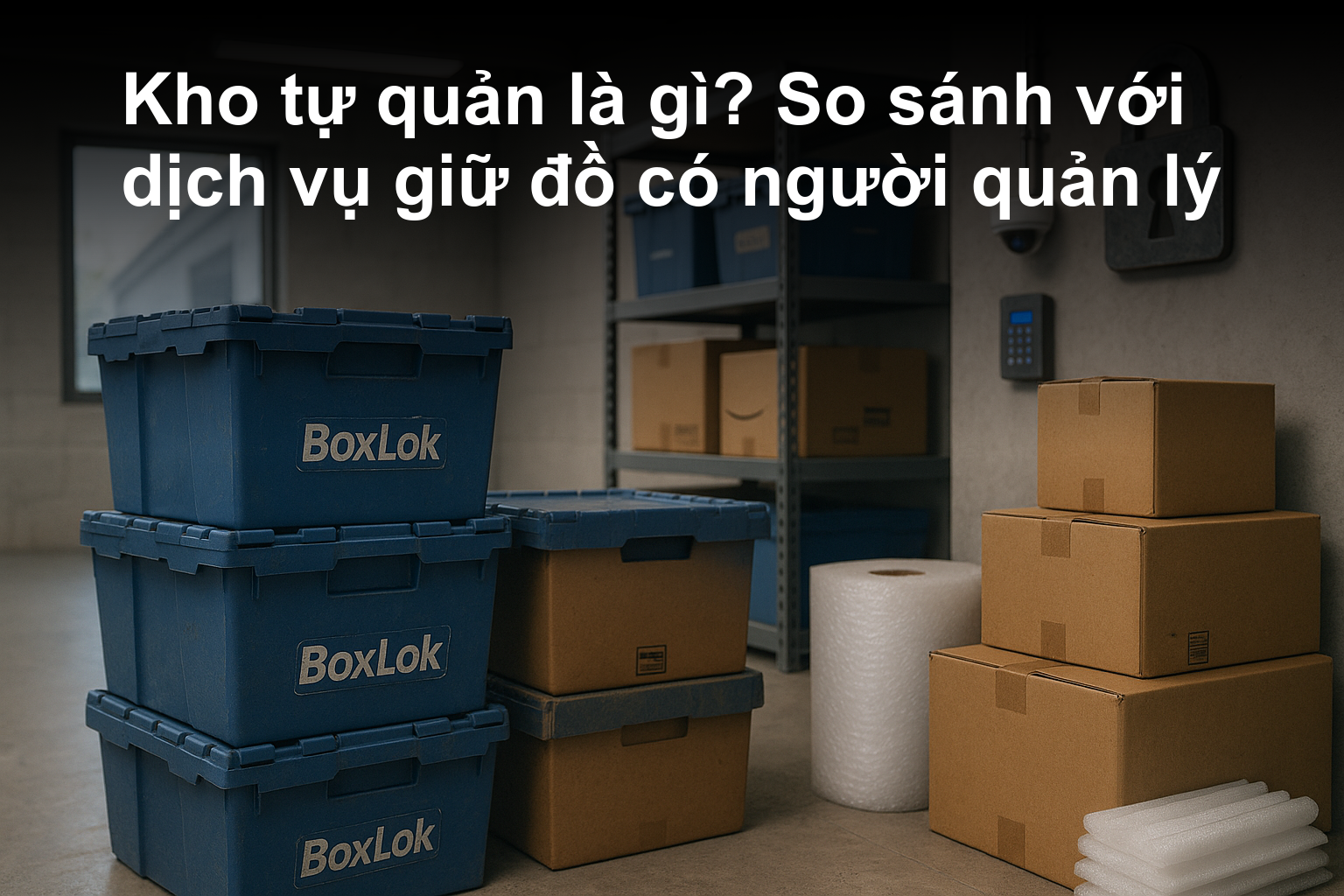 Kho tự quản là gì? So sánh với dịch vụ giữ đồ có người quản lý