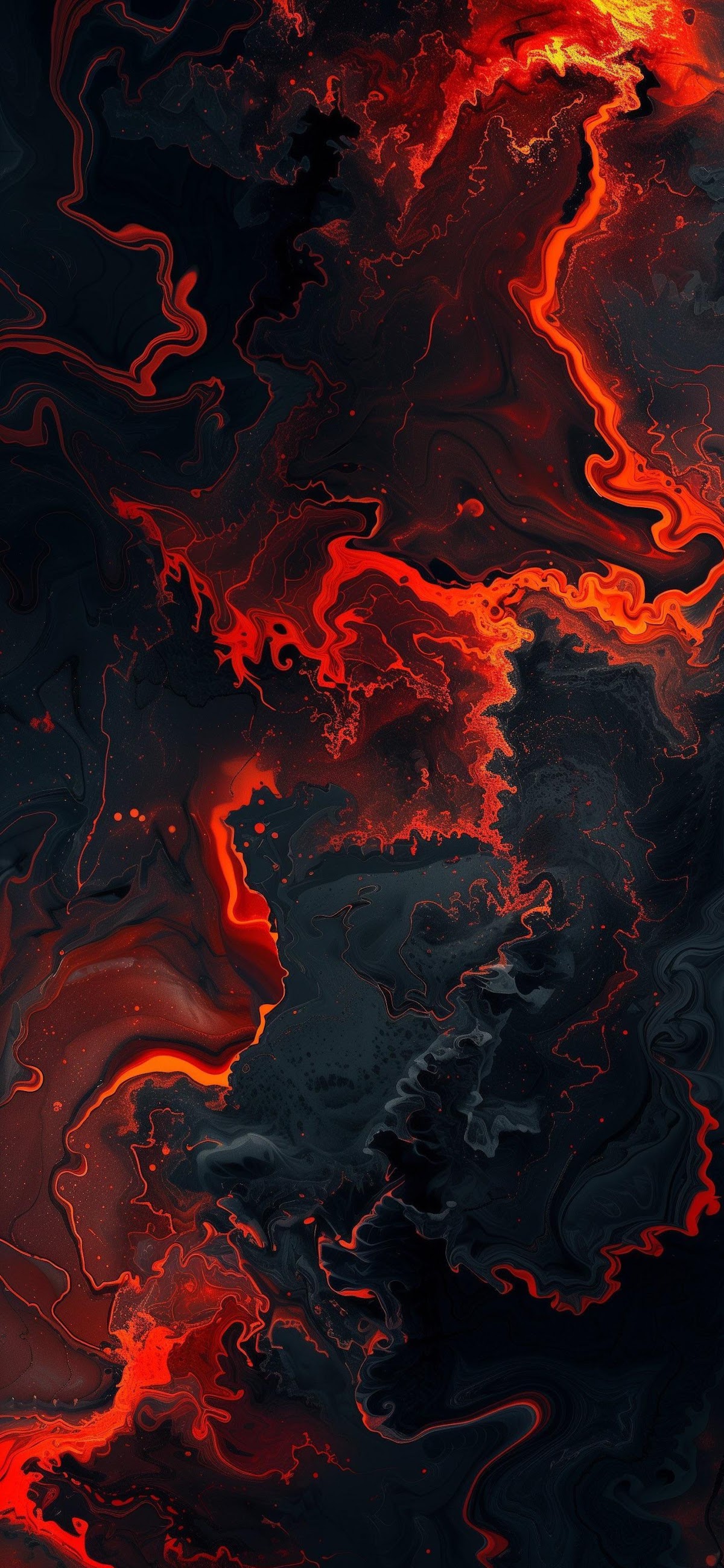 Abstract Lava Flow Texture Full HD iPhone Wallpaper
