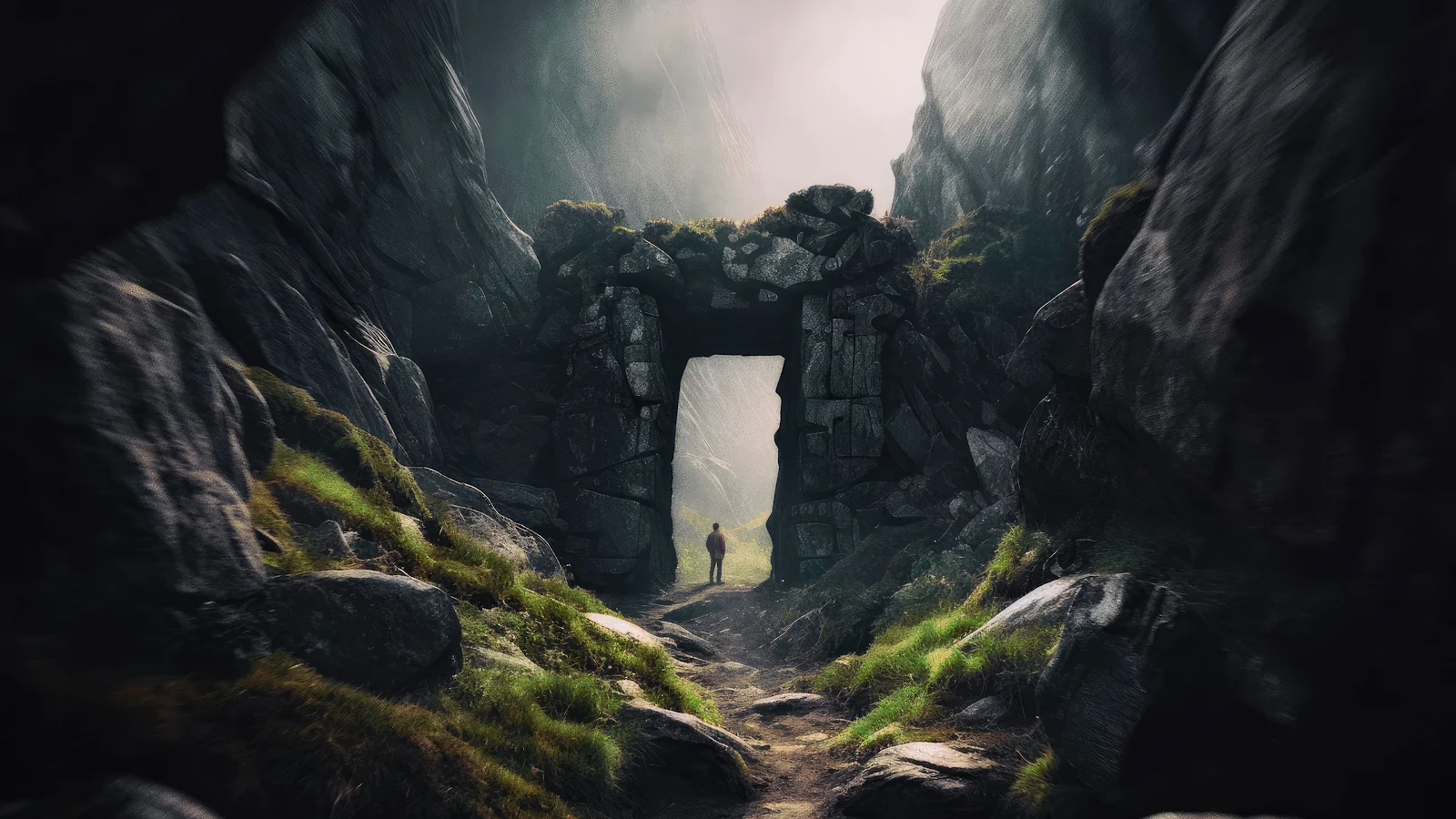 Portal, Cairn, Landscape, Passage 4K Wallpaper