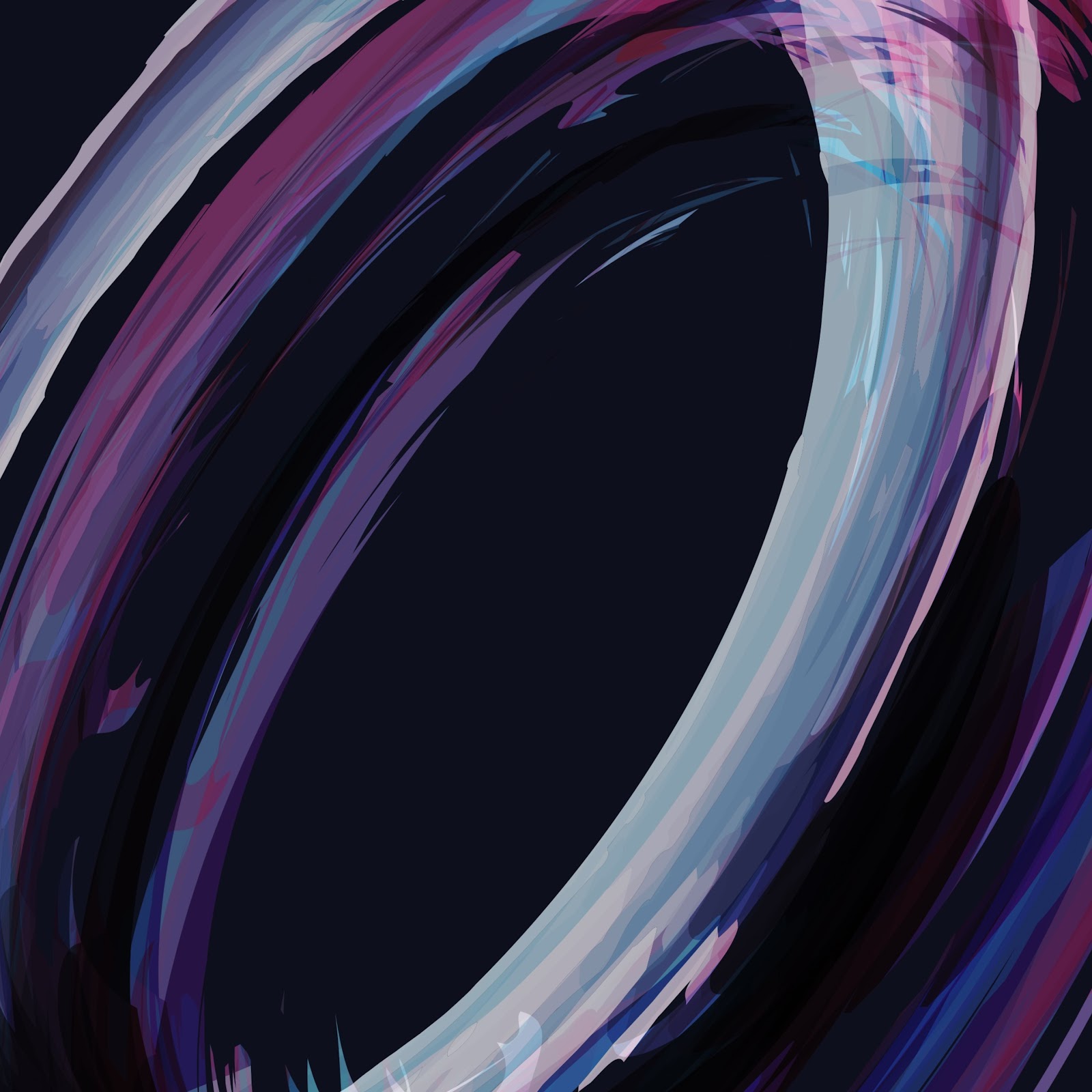 Abstract, Circle, Simple Background, Artwork, Blue Background 5K Wallpaper