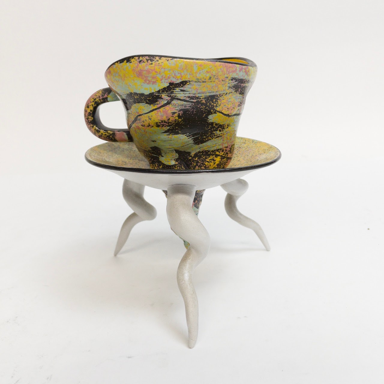 Twisted Cone Tea Cup & Standing Saucer