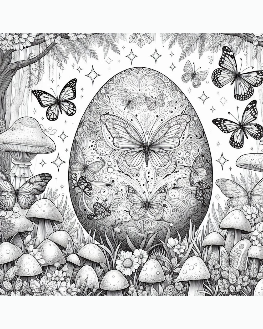 25 Free Easter Egg Coloring Pages – Fun for Kids and Adults!