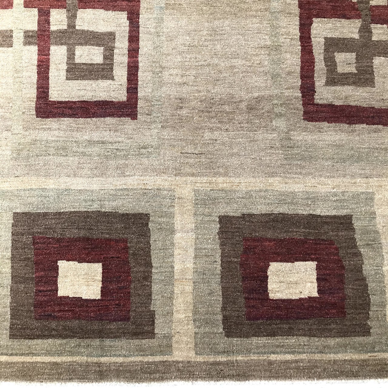 Geometric Wool Area Rug