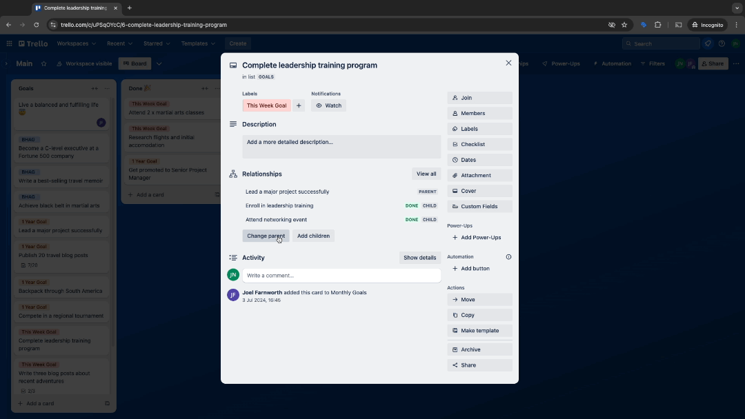 Card Relationships for Trello Power-Up | Trello