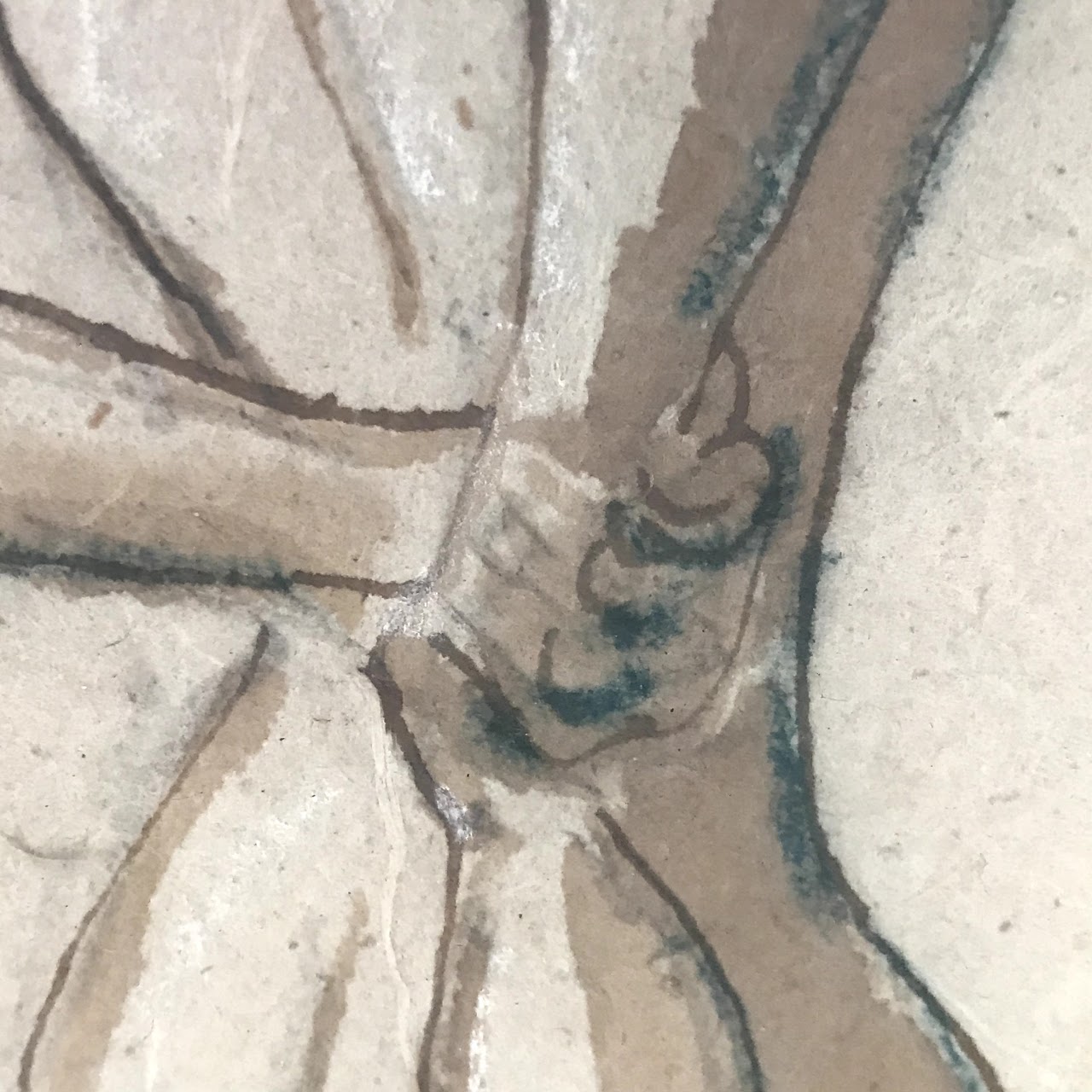 Doris Caesar Signed Watercolor & Pastel Painting