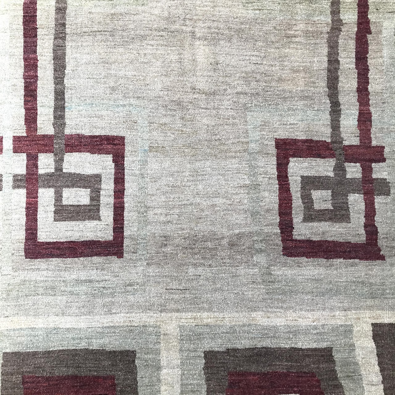 Geometric Wool Area Rug