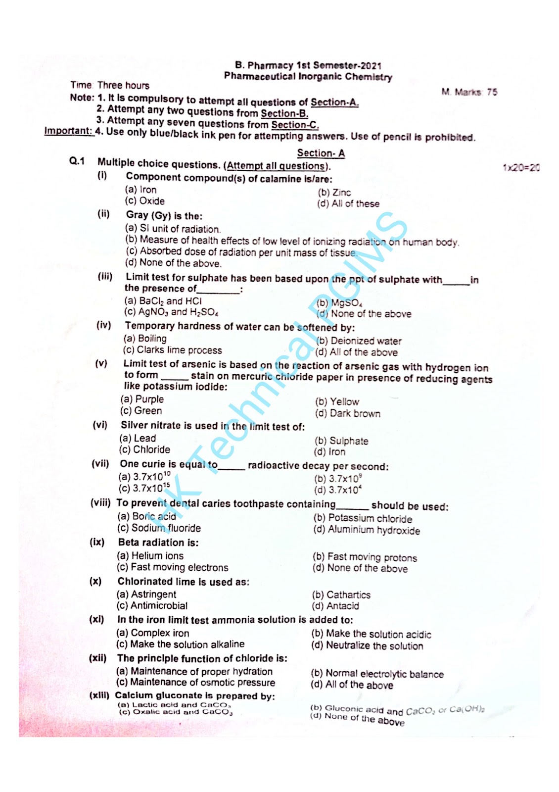 BP104T Pharmaceutical Inorganic Chemistry B.Pharmacy 1st Semester ...