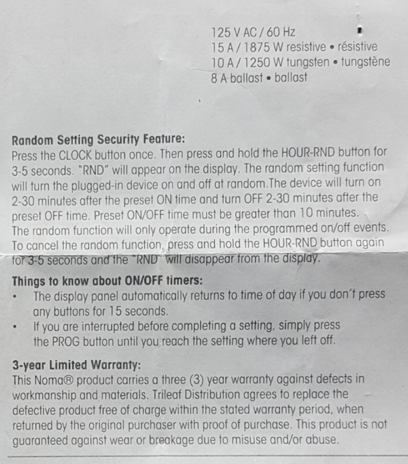 NOMA 052-8814-2 (01) PDF Document - Manual-Hub.com