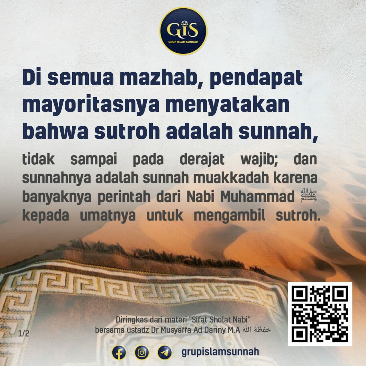 Halaqah 31 - Pembahasan Sutrah Dalam Sholat Bag 05 - ilmiyyah.com