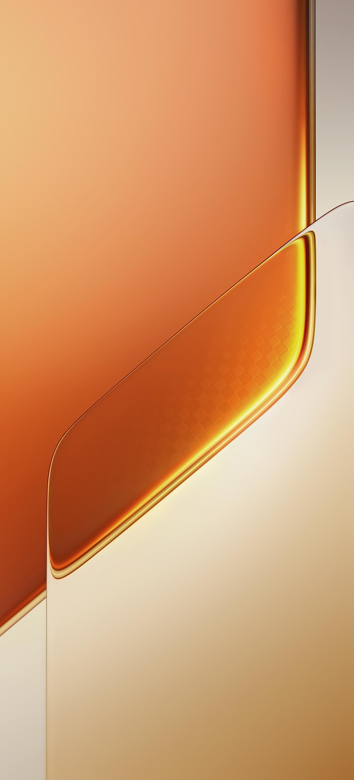 Dynamic Abstract Warm Gold Layers 2K iPhone Wallpaper