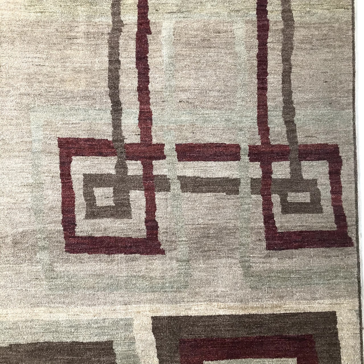 Geometric Wool Area Rug