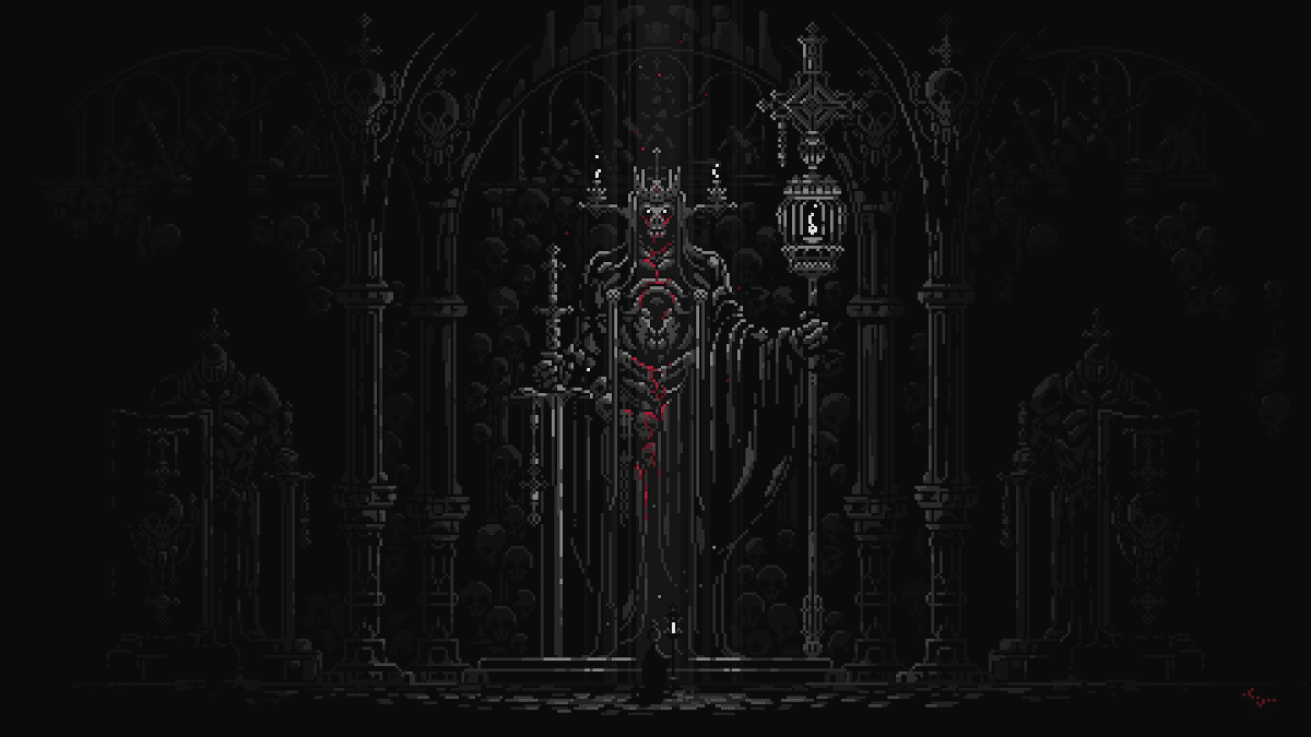 Pixel Art Dark Digital Art Wallpaper