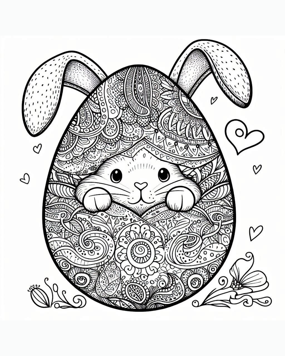 25 Free Easter Egg Coloring Pages – Fun for Kids and Adults!