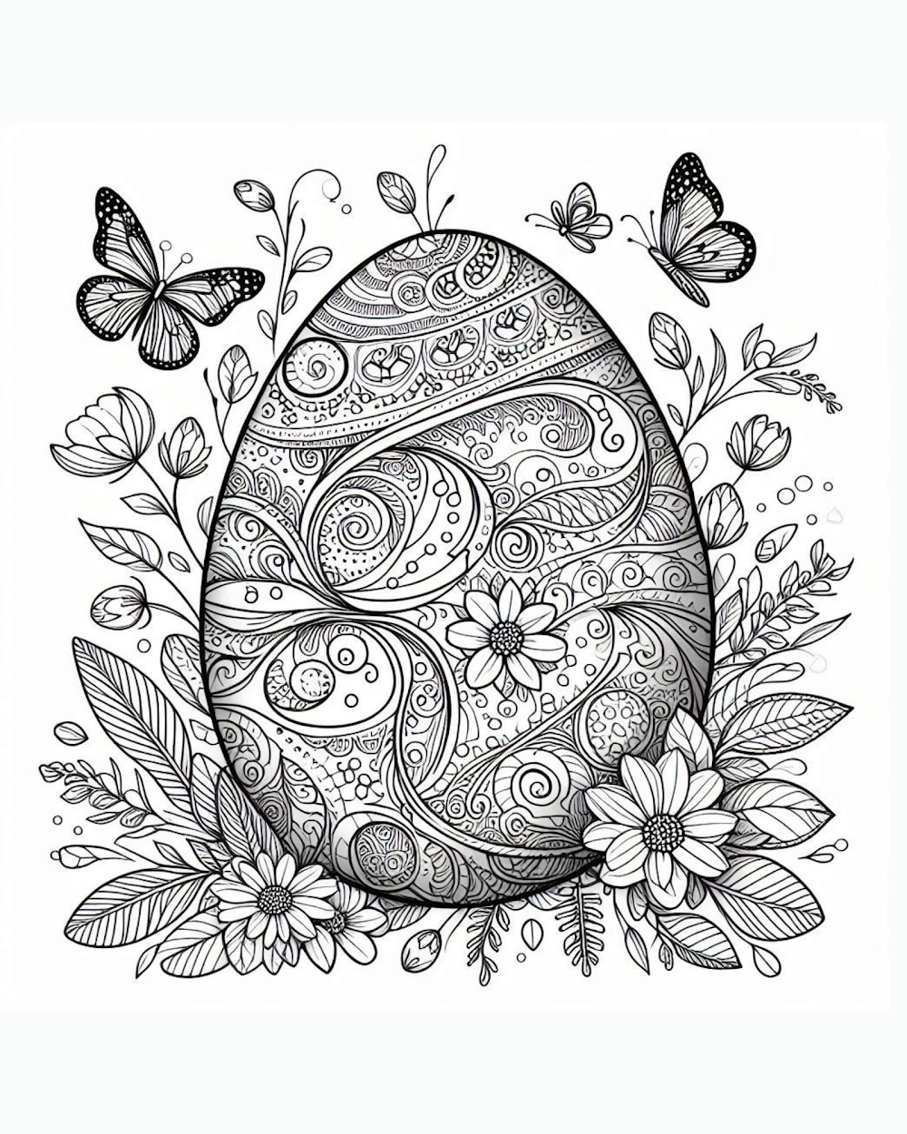25 Free Easter Egg Coloring Pages – Fun for Kids and Adults!