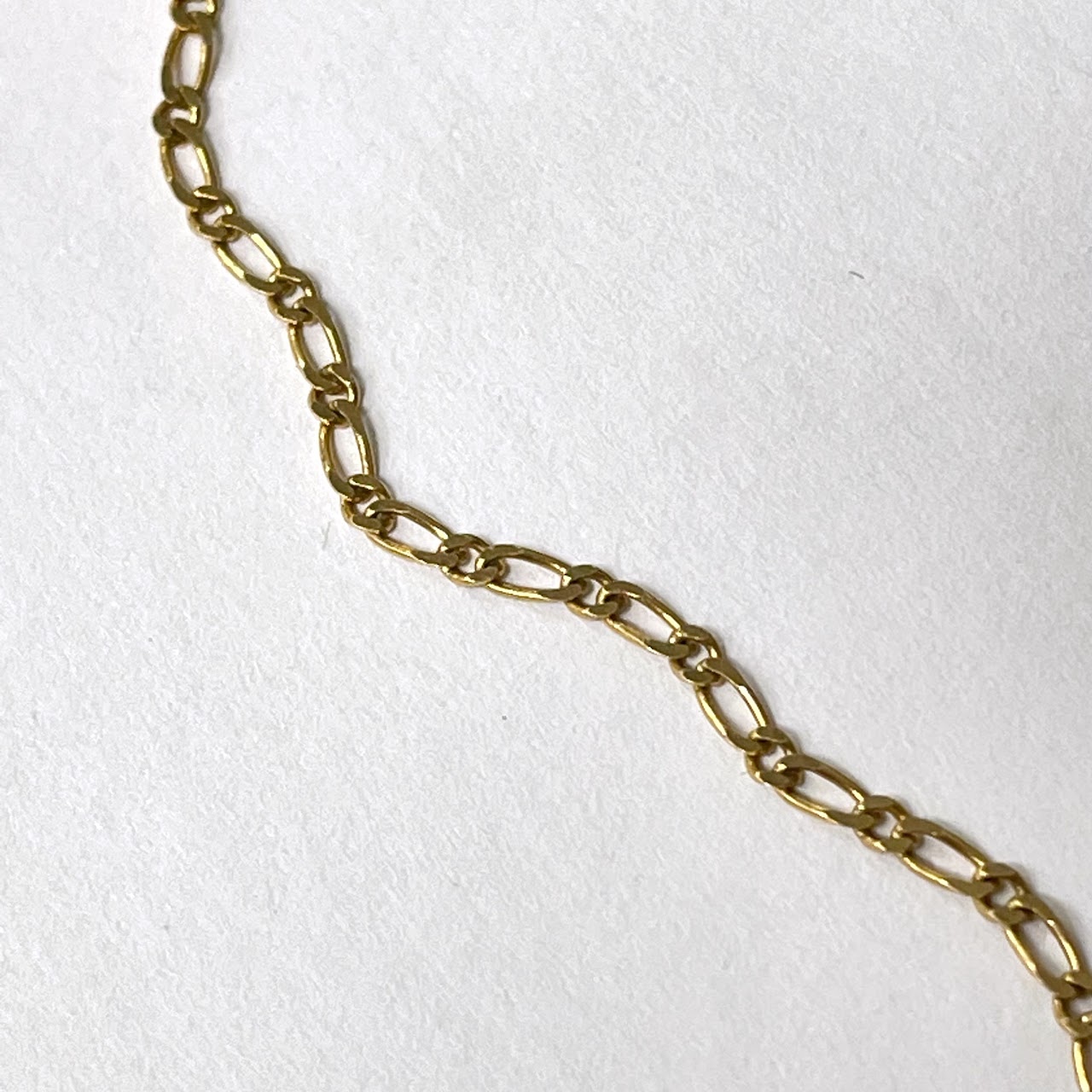 14K Gold Chain & Caduceus Pendant Necklace