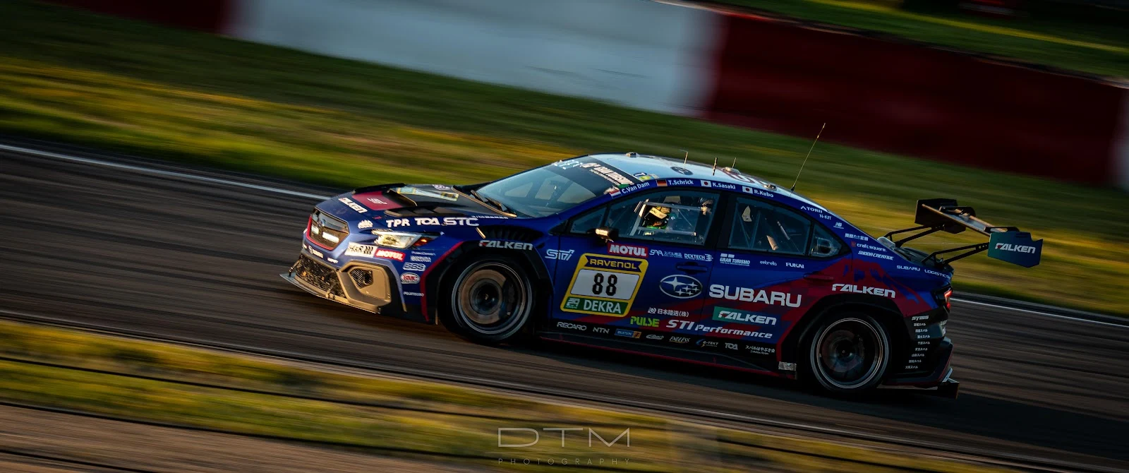 Subaru GT Race Car Action 4K Desktop Wallpaper