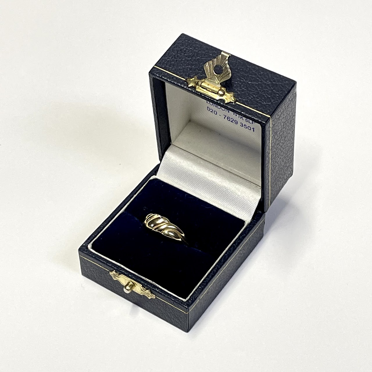 14K Gold Ridged Ring