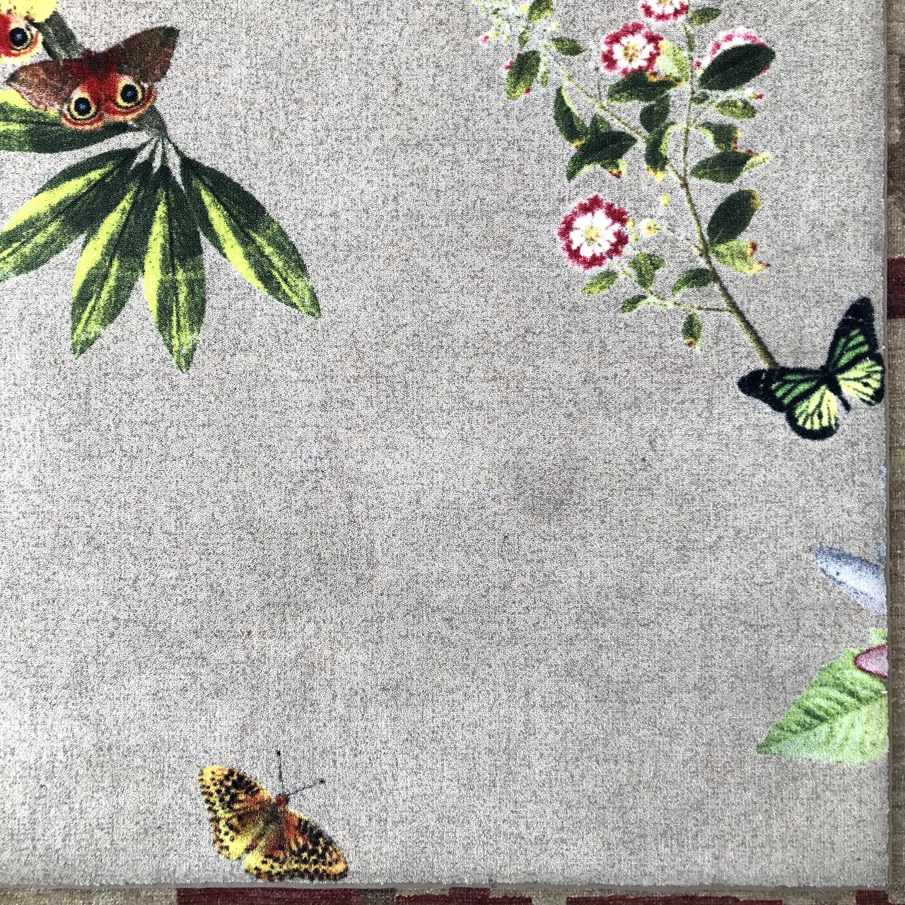 Tropical Bird & Flower Area Rug