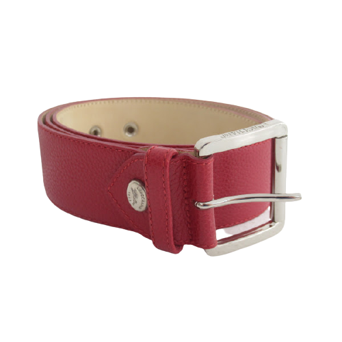 Longchamp Red Leather Belt