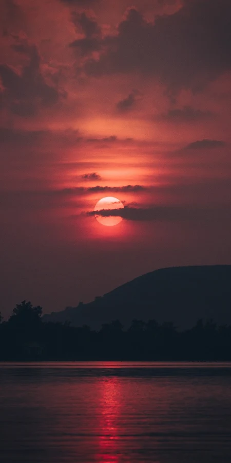 Horizon, Afterglow, Cloud, Golden Hour, Dusk 4K iPhone Phone Wallpaper