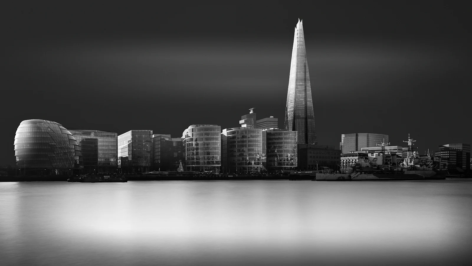 The Shard Across The Thames 4K Desktop Wallpaper