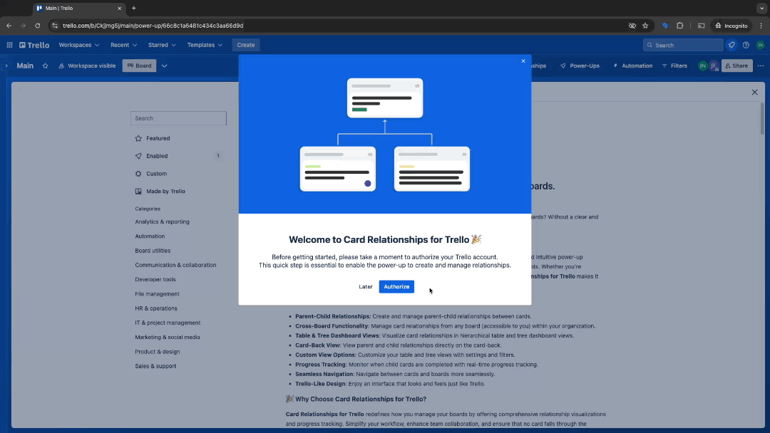 Card Relationships for Trello Power-Up | Trello