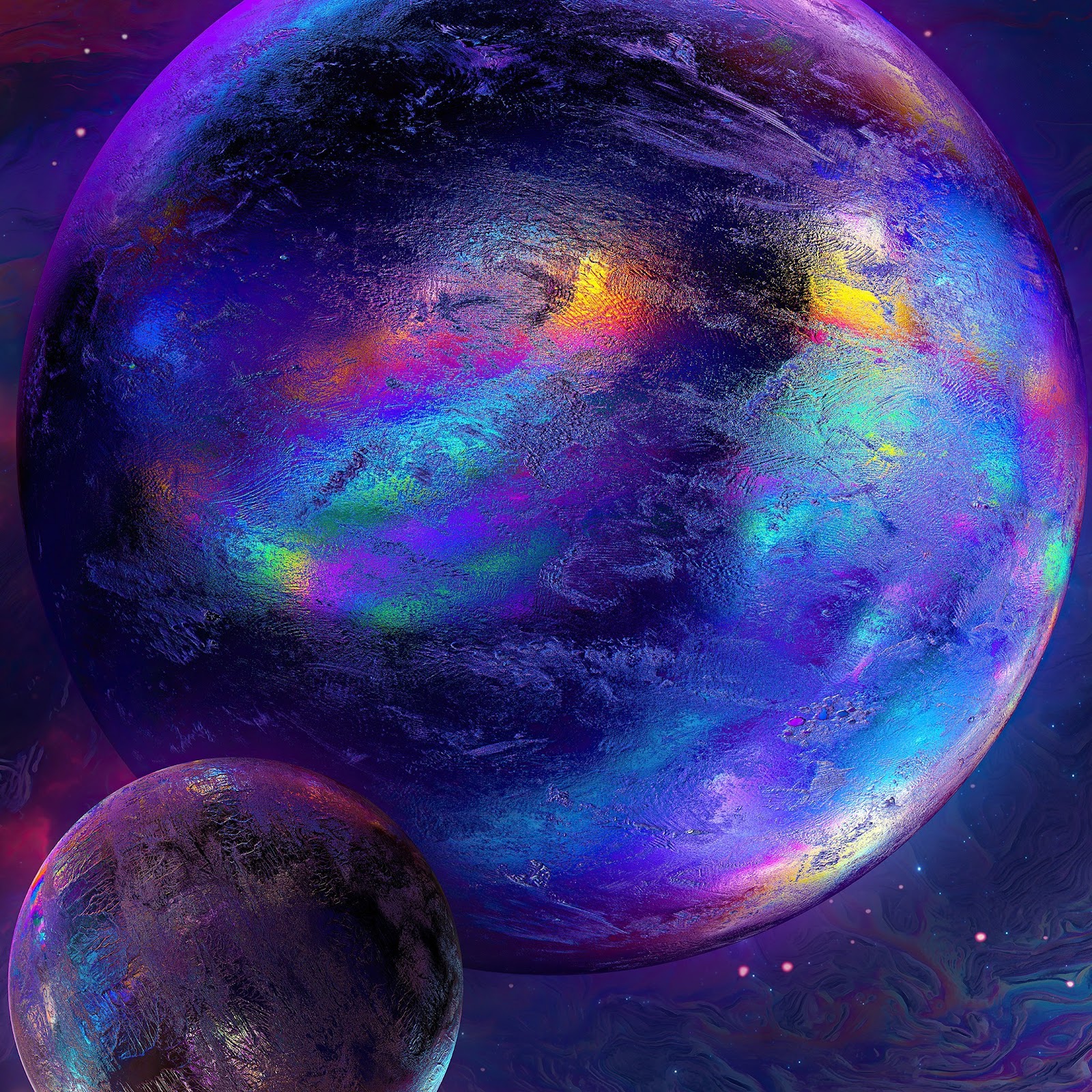 Space, Wolds, Abstract, Colorful, Planet 4K Wallpaper